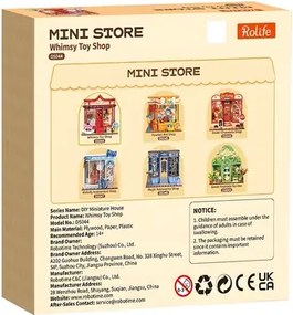 ROBOTIME Miniatura mini Hračkářství / 3D dřevěná skládačka / 81 dílků