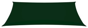 vidaXL Stínící plachta oxfordská látka obdélník 2,5 x 5 m tmavě zelená