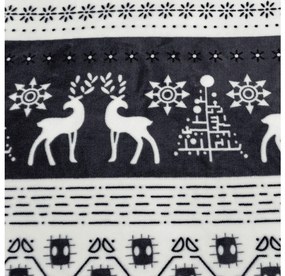 Mikroplyšové povlečení WINTER DEER šedé Rozměr povlečení: 70 x 90 cm | 140 x 200 cm