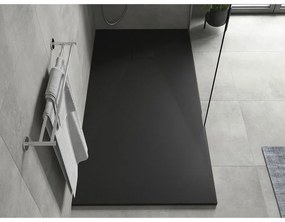 Mexen Hugo, SMC obdélníková sprchová vanička 170 x 80 cm, černá matná, 42708017