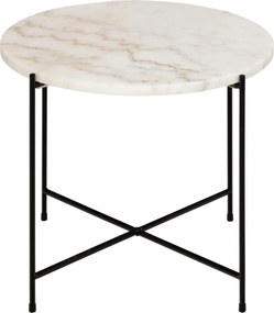 ACTONA Kulatý odkládací stolek AVILA světlý ⌀52 cm