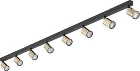 TK Lighting Top zlatá / Bodové stropní svítidlo / 8x GU10 / max. 10W