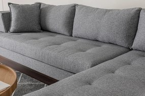 Hanah Home Rohová pohovka BOBO světle šedá pravá