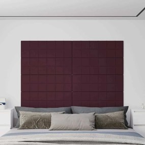 vidaXL Nástěnné panely 12 ks 90 x 30 cm textil 3,24 m² [344118] Barva: vínová červená