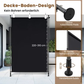 Costway Vertikální markýza Venkovní Vertikální markýza 200 x 220-310 cm Výškově