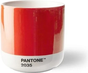 Červený porcelánový šálek na cappuccino 175 ml Red 2035 – Pantone