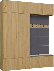 Předsíňová sestava AGA IV 2S2V dub artisan