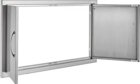 BBQ přístupová dvířka, 863 × 482 mm dvojitá venkovní kuchyňská dvířka