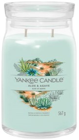 OnaDnes -20% Velká vonná svíčka Yankee Candle Aloe & Agave Singature