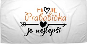 Sablio Ručník Moje prababička je nejlepší - 70x140 cm