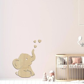 dřevo života Dřevěná dekorace BABY SLON Zvolte barvu dekoru: Javor, Rozměry šxv (cm): 20x26