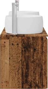Sada koupelnových skříněk 3 ks Staré dřevo 49,5 x 44,5 x 66 cm 3405725