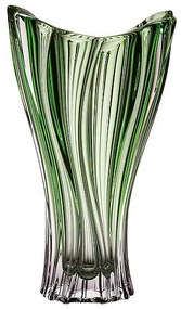 Aurum Crystal váza Plantica green 320 mm