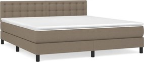 Box spring postel s matrací taupe 160x200 cm textil 3140389