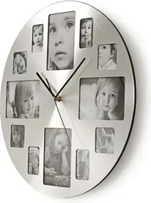 Nedis Nástěnné hodiny stříbrná / Průměr: 400 mm / Kov
