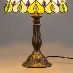 Brilagi - Tiffany vitrážová stolní lampa MARGARET 1xE27/40W/230V