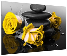 Obraz žlutých růží (90x60 cm)