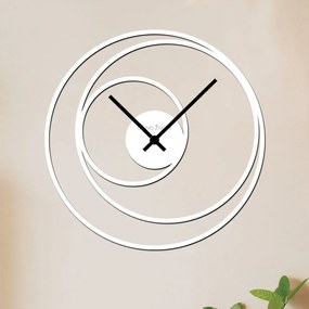 dřevo života Nástěnné hodiny KRUH Barevný vzor: Bílá, Velikost hodin: 35x35