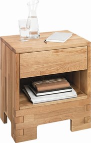 XXXLutz NOČNÍ STOLEK, divoký dub, barvy dubu, 52/60/38 cm Linea Natura - 001507000102
