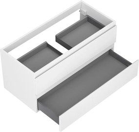 Mexen Orio, koupelnová skříňka 100 cm, 2 zásuvky, bílá matná, 91A10-10047-2-BFF01