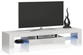 TV stolek DECORA šířka 160 Bílý Lesk