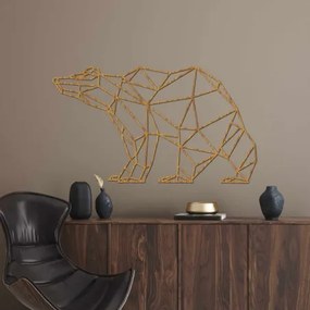 Dřevěný geometrický medvěd - dekorace na zeď I SENTOP HDF0244