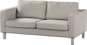 Potah na pohovku IKEA  Karlstad 2-místná, nerozkládací, krátký barva béžová látka pletený vzor