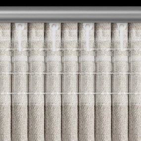 ZÁVĚS NA PÁSCE OLENA 140X270 CM TMAVĚ BÉŽOVÝ