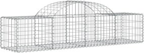 Klenuté gabionové koše 8 ks 200x50x40/60 cm pozinkované železo 3146263