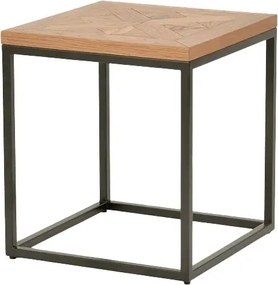 Odkládací stolek Indus 45 cm z masivu dub přírodní/grafit