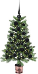 Vánoční stromeček s 150 LED diodami s stojanem Zelená 90 cm PE 3396301