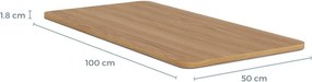 ACTONA Sada dvou prodlužovacích desek ATLANTIC hnědá 50x100x1,8 cm
