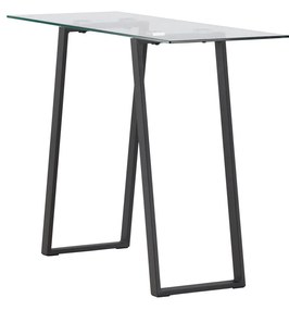 Odkládací stolek Horten, černý, 75x100X40