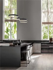 LED lustr Magnus 84 černé
