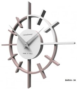 Designové hodiny 10-018 CalleaDesign Crosshair 29cm (více barevných variant) Barva švestkově šedá-34