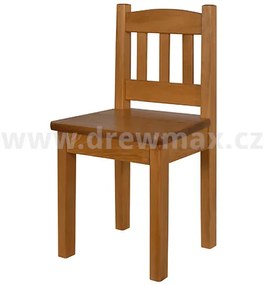 Drewmax AD241 - Jídelní židlička z masivní borovice  v.30cm - Dub