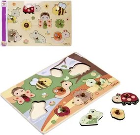 EICHHORN Vkládací puzzle Zvířátka / Dřevo / 9 dílků / od 2 let