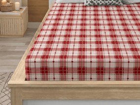 Prostěradlo z mikrovlákna TARTAN HEART barevné 180x200 cm