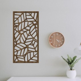 dřevo života Dřevěný dekorační panel LEAF II Zvolte rozměr (cm): 20x40, Zvolte barvu dekoru: Ořech