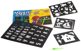 Creative Corner Magická světelná kreslicí tabulka + kreativní sada UV pera