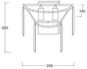 Brilagi - LED Křišťálové nástěnné svítidlo MOZART 2xE14/40W/230V lesklý chrom
