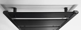 Aqualine Direct otopné těleso rovné boční připojení 600 x 960 mm černá mat ILR96B