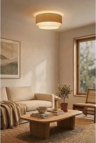 BRILAGI - LED Stropní svítidlo BOHO ECO 1xE27/10W/230V pr. 40 cm béžová/krémová