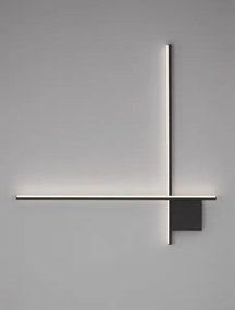 Designové nástěnné svítidlo Cross 80 černá