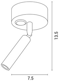 LED Nástěnné bodové svítidlo ARISTON LED/3W/230V 3000K bílá