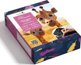 SEKOIA Škrábací sada Safari zvířátka / 10 obrázků / od 4 let