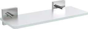 Sapho X-SQUARE - Polička, délka 30 cm, mléčné sklo/chrom XQ009-03