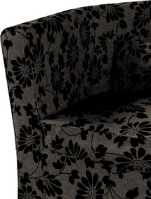 Potah na křeslo IKEA Ektorp Tullsta barva hnědá látka pletený vzor, vzorované