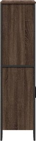 Highboard hnědý dub 79,5 x 35,5 x 137,5 cm kompozitní dřevo 3295311