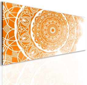 Malvis ® Obraz oranžová mandala Velikost: 150x70 cm